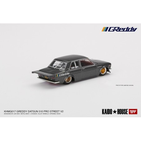 MINIGT - 1/64 - KAIDO HOUSE - DATSUN - 510 - PRO STREET GREDDY - GUN ...