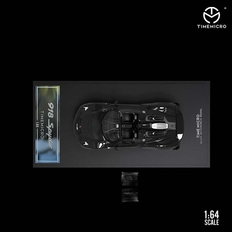 TIMEMICRO - 1/64 - PORSCHE 918 SPYDER - BLACK