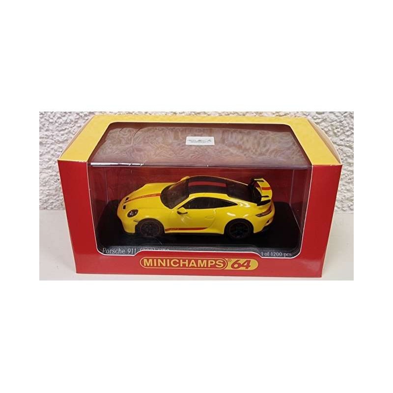 MINICHAMPS64 - 1/64 - PORSCHE 911 (992) GT3 - RACING YELLOW