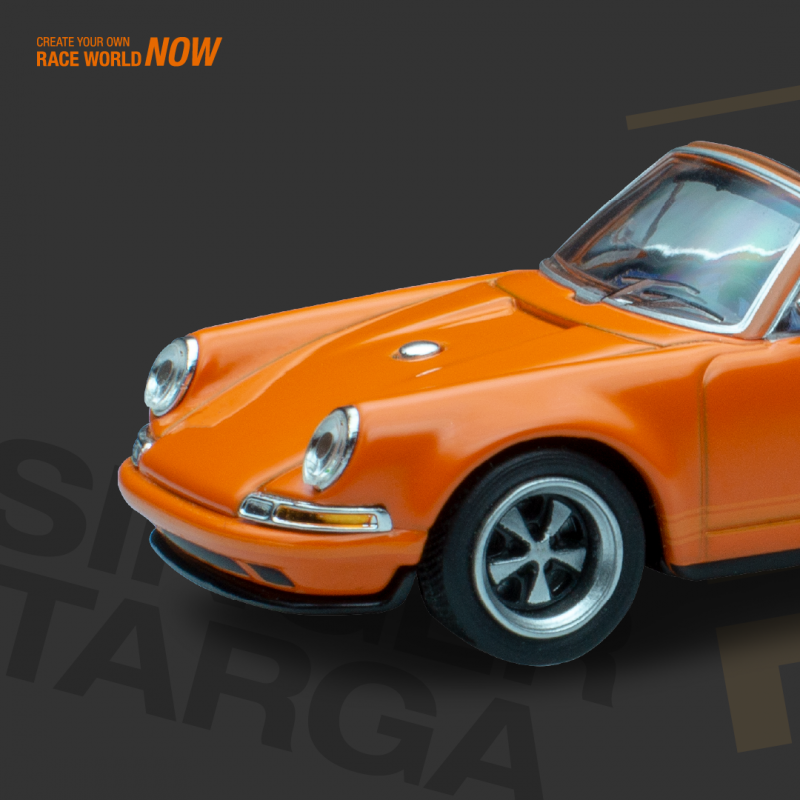 POP RACE - 1/64 - PORSCHE SINGER TARGA - ORANGE