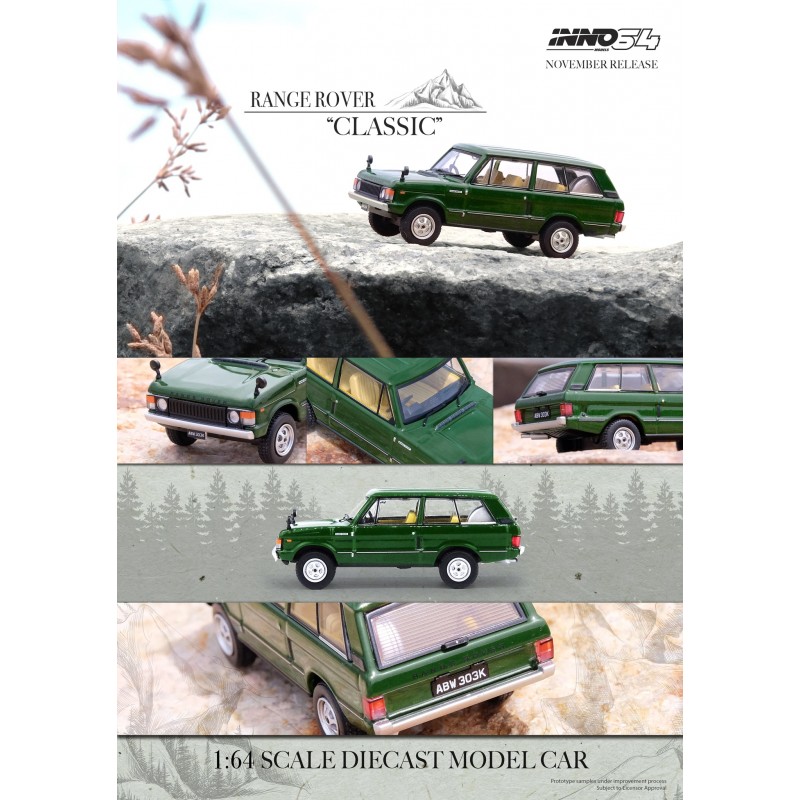 INNO64 - 1/64 - RANGE ROVER CLASSIC -1982 - LINCOLN GREEN