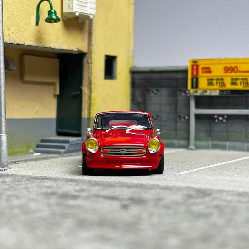 MORTAL - 1/64 - HONDA S800 COUPE HARDTOP EDITION - OUTLAW - RED