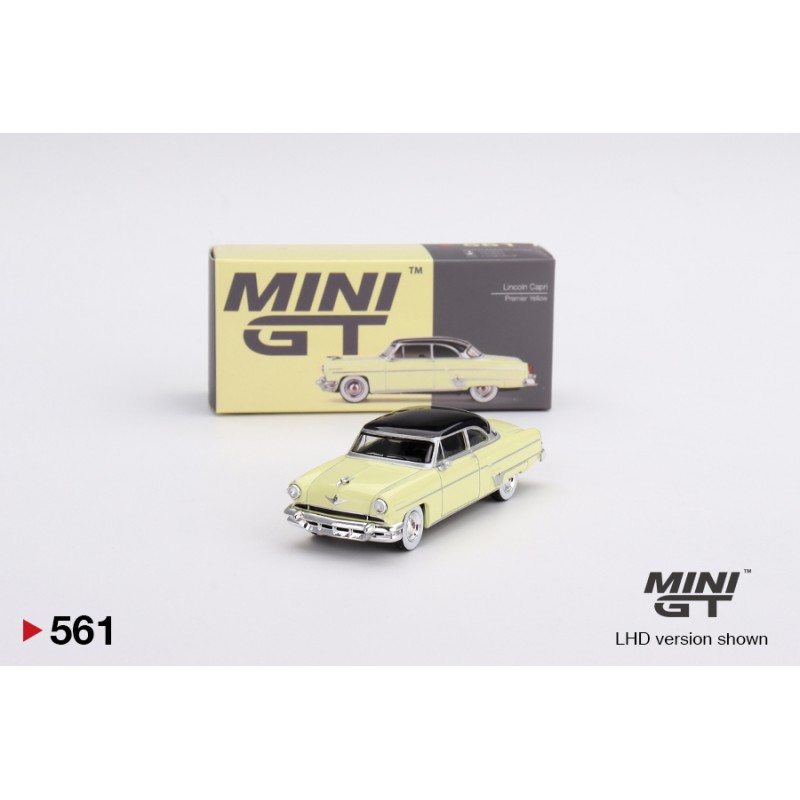 MINIGT - 1/64 - LINCOLN CAPRI 1954 PREMIER YELLOW - LHD