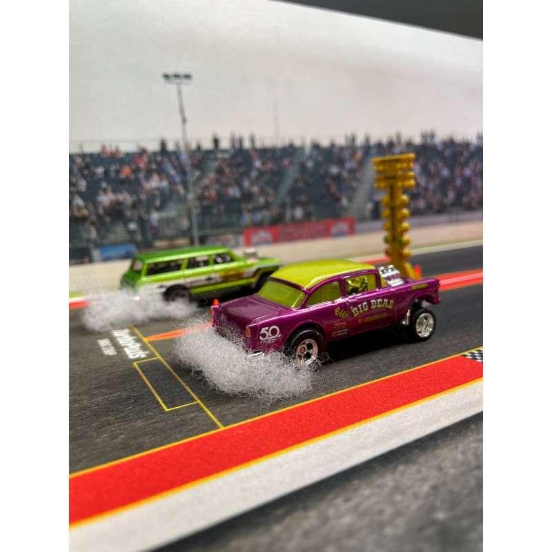TURBOPADS - 1/64 - DRAG STRIP 70X35CM - DIECAST MATT DIORAMA