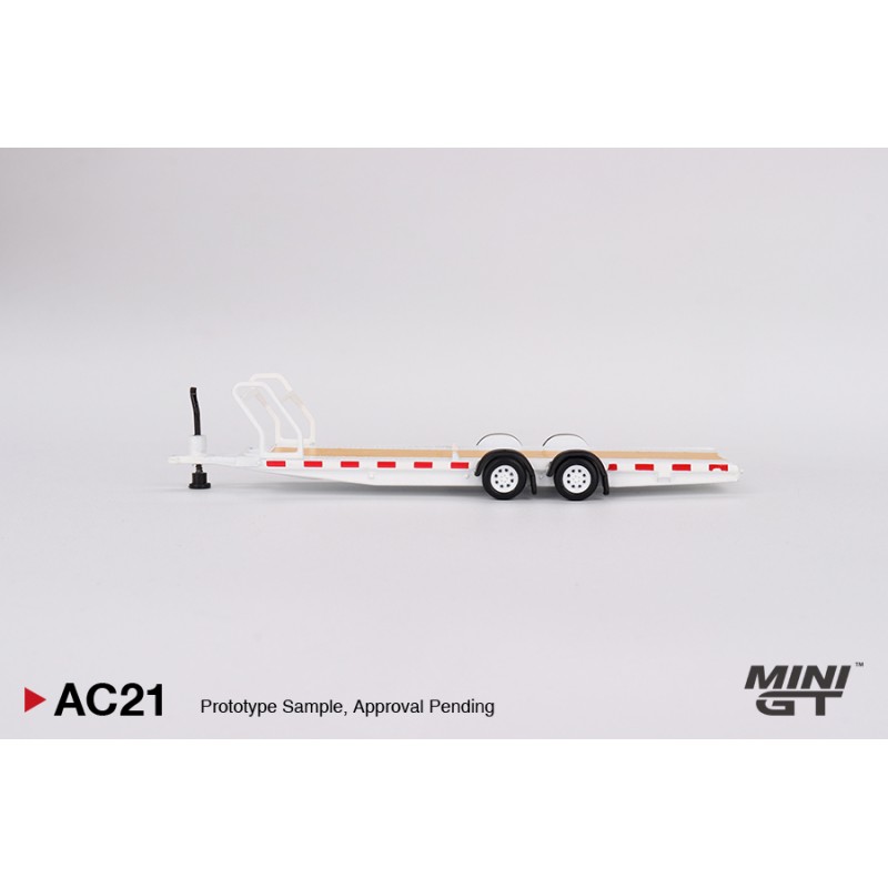 MINIGT - 1/64 - CAR HAULER TRAILER TYPE C WHITE