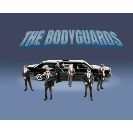 AMERICAN DIORAMA - 1/64 - FIGURES THE BODYGUARDS – MIJO EXCLUSIVES