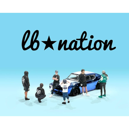 AMERICAN DIORAMA - 1/64 - FIGURES LIBERTY WALK LB NATION – MIJO EXCLUSIVES
