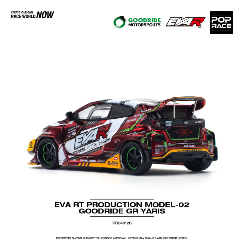 POP RACE - 1/64 - TOYOTA - YARIS GR EVA RT GOODRIDE N 02 RACING 2023