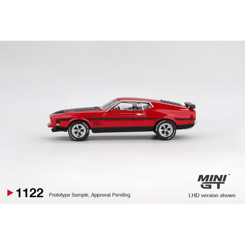 MINIGT - 1/64 - FORD MUSTANG MACH1 1971 RACE RED